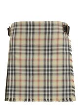 BURBERRY Burberry Checked Frayed-Edge Mini Kilt